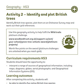 Tree Tools for Schools - Woodland Trust
